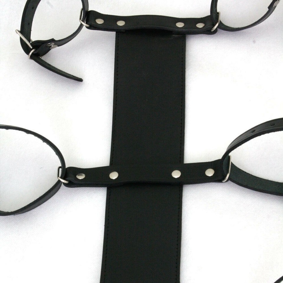 Real Cow Leather Wrist Cuffs, BDSM Restraints Bondage Back , Neck, Arms ...