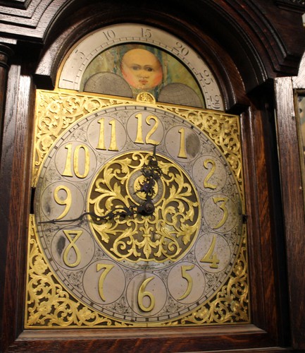 Antique Oak Grandfather Clock with carved claw foot John Wanamaker, New ...
