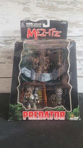 New 2003 Predator Mez-Itz 3 Pack Mini Action Figure Set Movie Toy Mezco ...