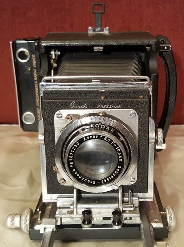 Vintage Busch Pressman Model C 2x3 Folding Camera Lens Schneider f:3.5 ...