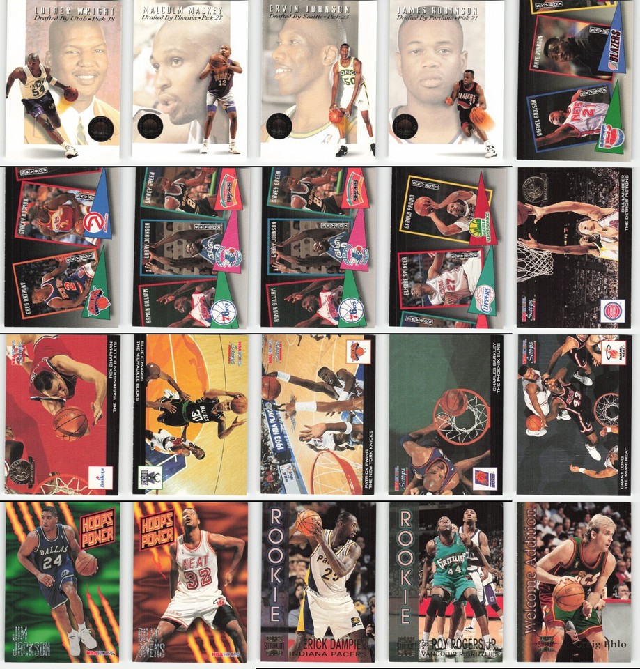 (100) 90's NBA Inserts Lot NBA Basketball Cards Collection | eBay