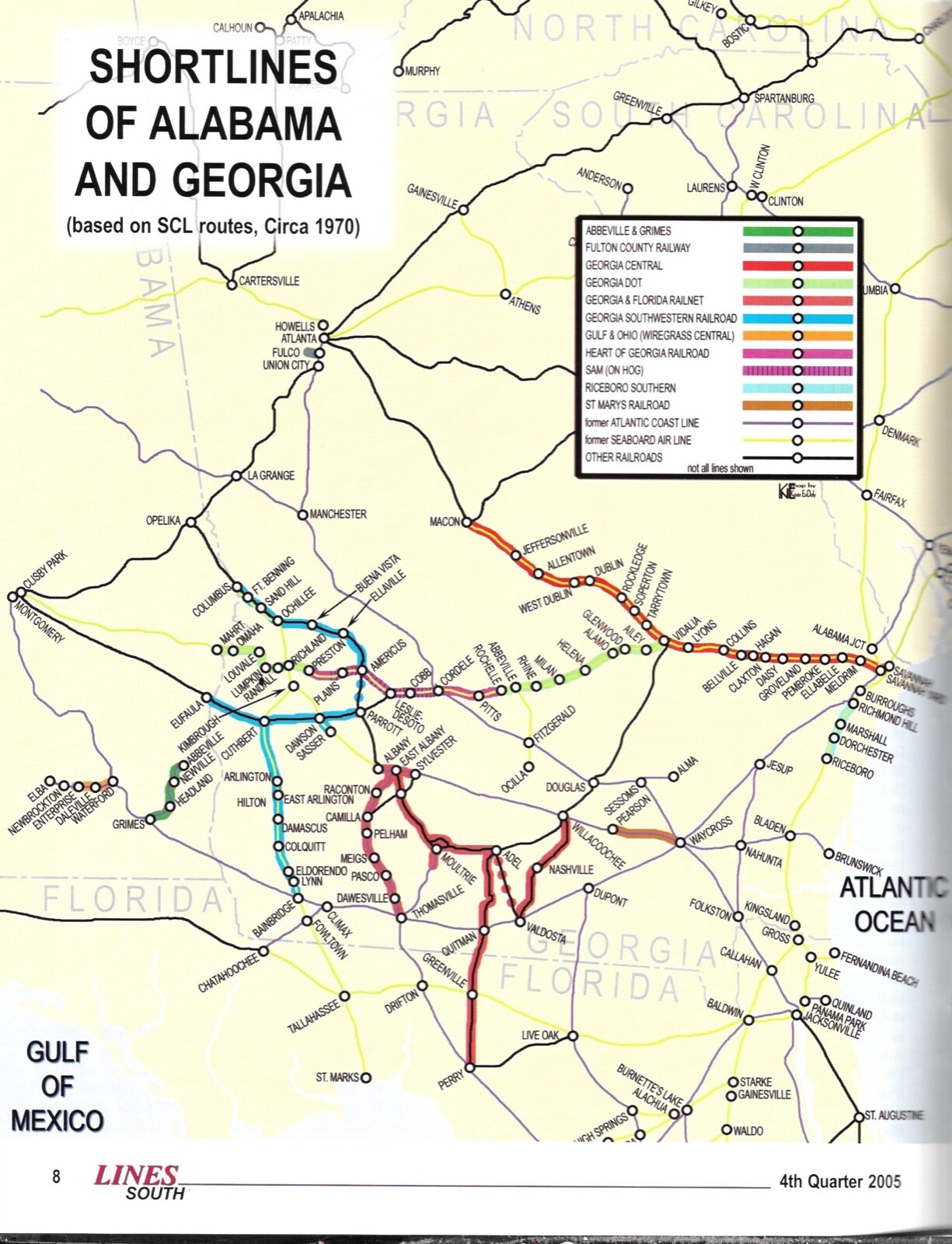 Lines South #4 2005 ACL Seaboard Alabama Georgia Piedmont & Northern ...