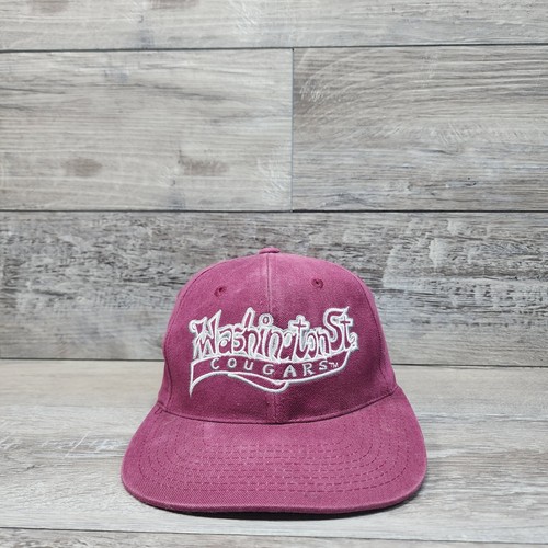 Vintage Washington State Cougars Cap Hat Embroidered Logo Adjustable ...