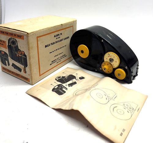 VINTAGE ALDEN 74 35MM BULK FILM DAYLIGHT LOADER WITH BOX AND MANUAL | eBay