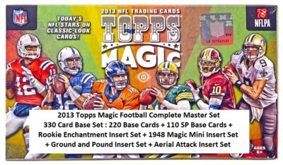 2013 TOPPS MAGIC FOOTBALL MASTER SET - 330 CARD BASE SET + 4 INSERT ...