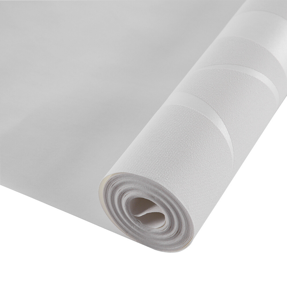 White 3D Wave Non-woven Wallpaper Roll Home Wall Decor Silver Wall ...