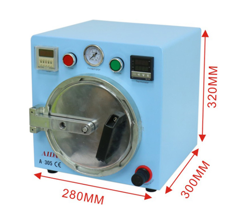 Mini High Pressure Autoclave OCA Adhesive Sticker LCD Bubble Remove ...