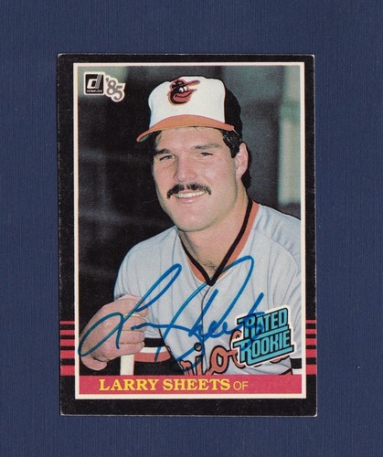 Larry Sheets signed Baltimore Orioles 1985 Donruss Rookie baseball card ...