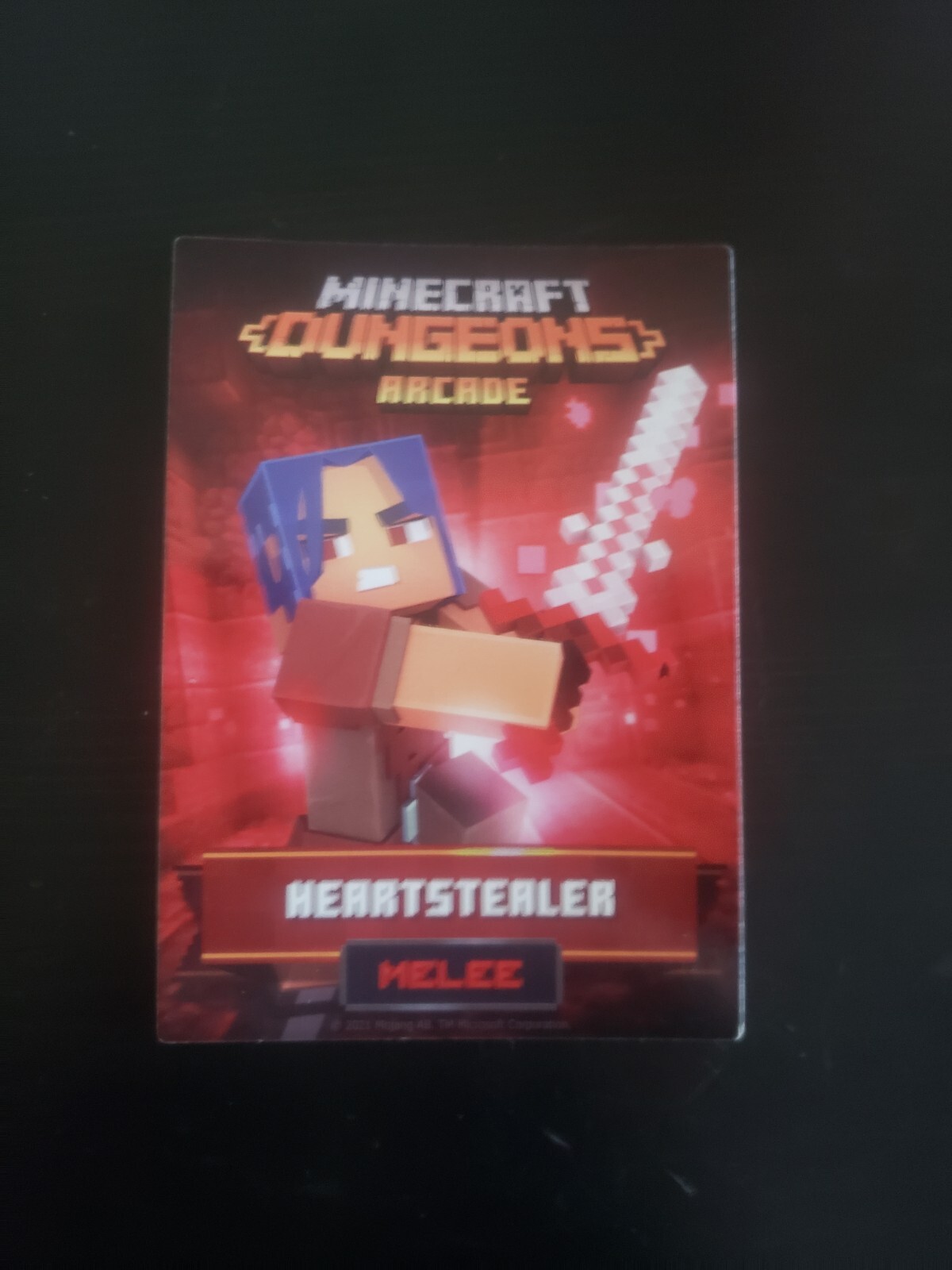 Minecraft Dungeons Arcade Unique Heartstealer Card | eBay