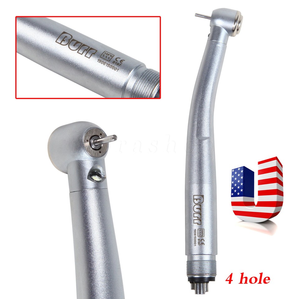 Burr Dental Air Turbine/NSK Style High Speed Handpiece Fiber Optic LED ...