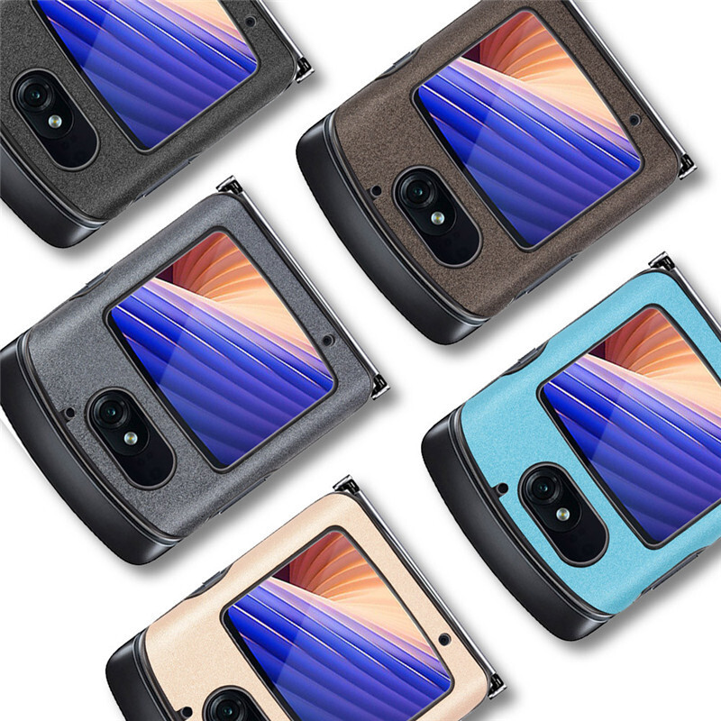 For Motorola RAZR 5G (2020) Sandskin Pattern Flip Phone Protective Case ...