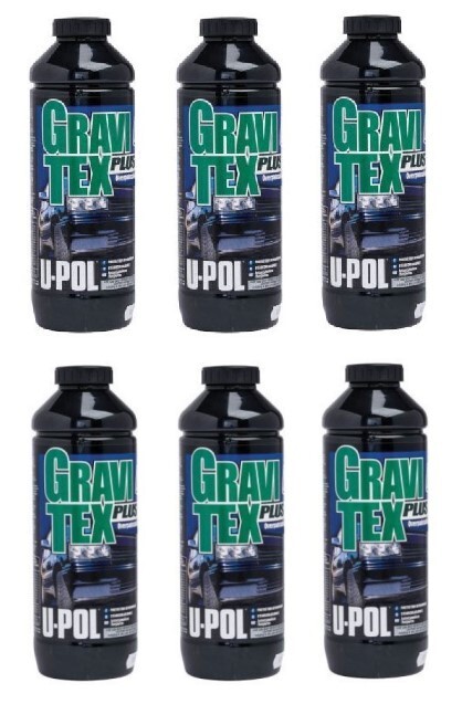 U-POL 723 Gravitex Plus Gray Underbody Coating Stone/Chip Guard 1 Liter ...