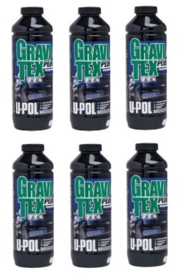 U-POL 723 Gravitex Plus Gray Underbody Coating Stone/Chip Guard 1 Liter ...