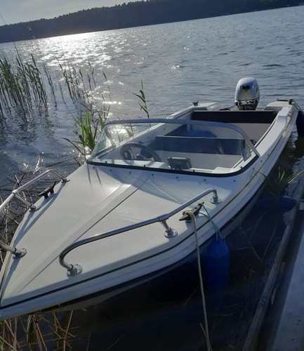 Motorboot Angelboot Fiberline G11 Bj.2016 Strassentrailer Hona 15 PS ...