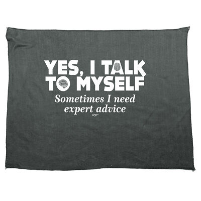 Yes Talk To Myself - Novelty Tea Towel cleaning cloth Dish Kitchen Gift ...