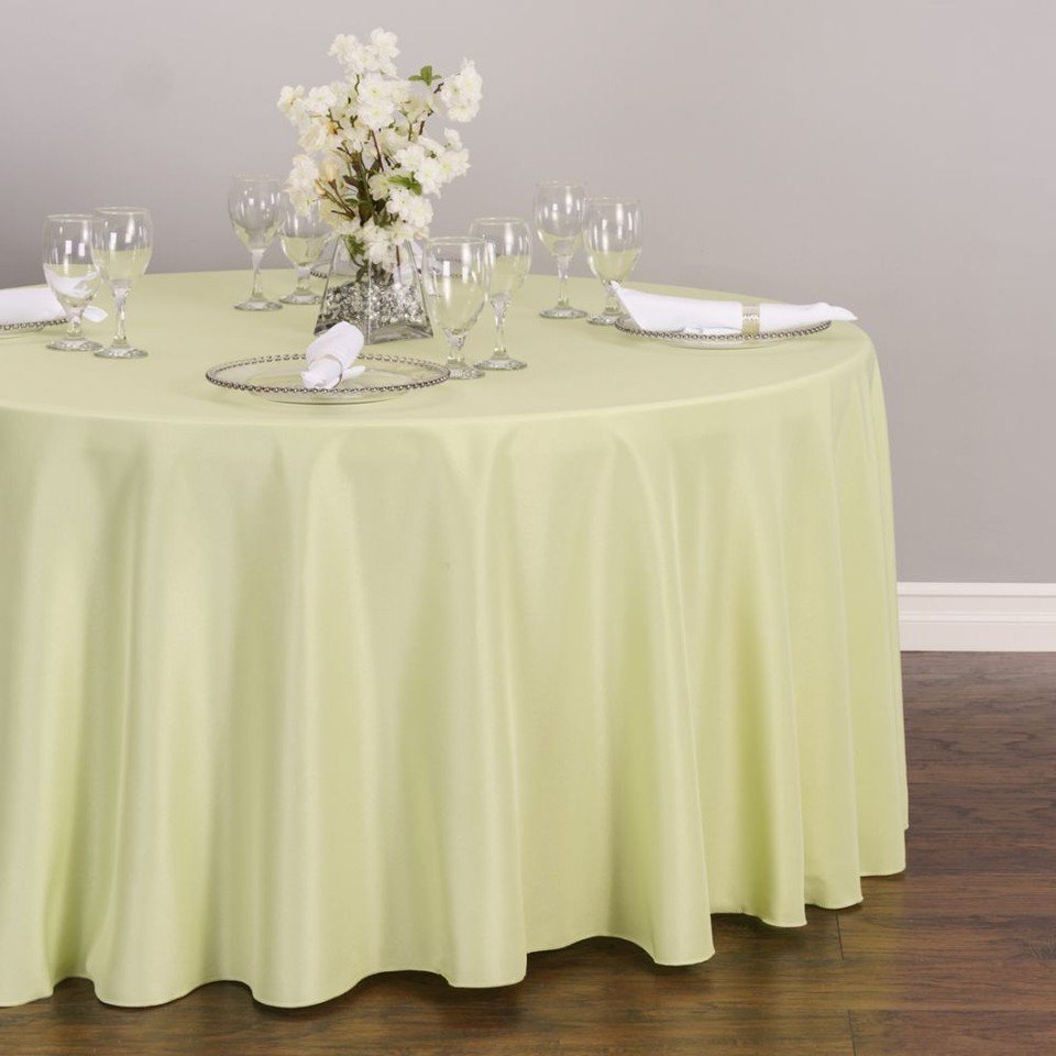 LinenTablecloth 108 in. Round Polyester Tablecloths, 33 Colors! | eBay