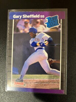 Gary Sheffield Rookie Card. 1989 Donruss Rated Rookie! | eBay