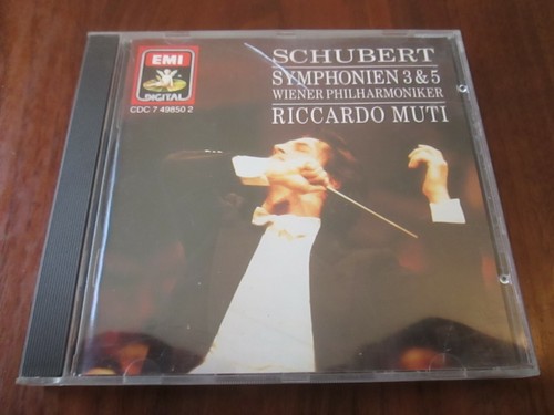 Riccardo Muti - Schubert Symphonies 3&5 CD EMI German Import 1989 | eBay