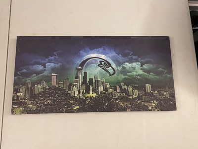Seattle City Sports Seahawks Canvas Wall Art Poster American Football ...