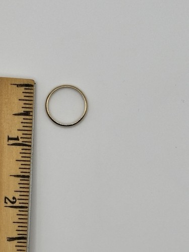 14ct Yellow Gold Band Ring, Size 3.5. Stamped P14K | eBay