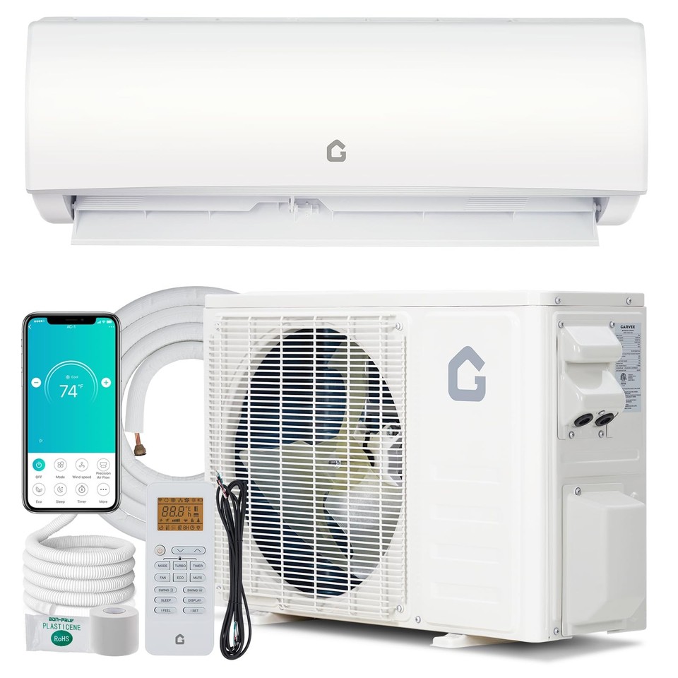 36000 BTU Ductless Air Conditioner Heat Pump Mini Split 19 SEER 230V w ...