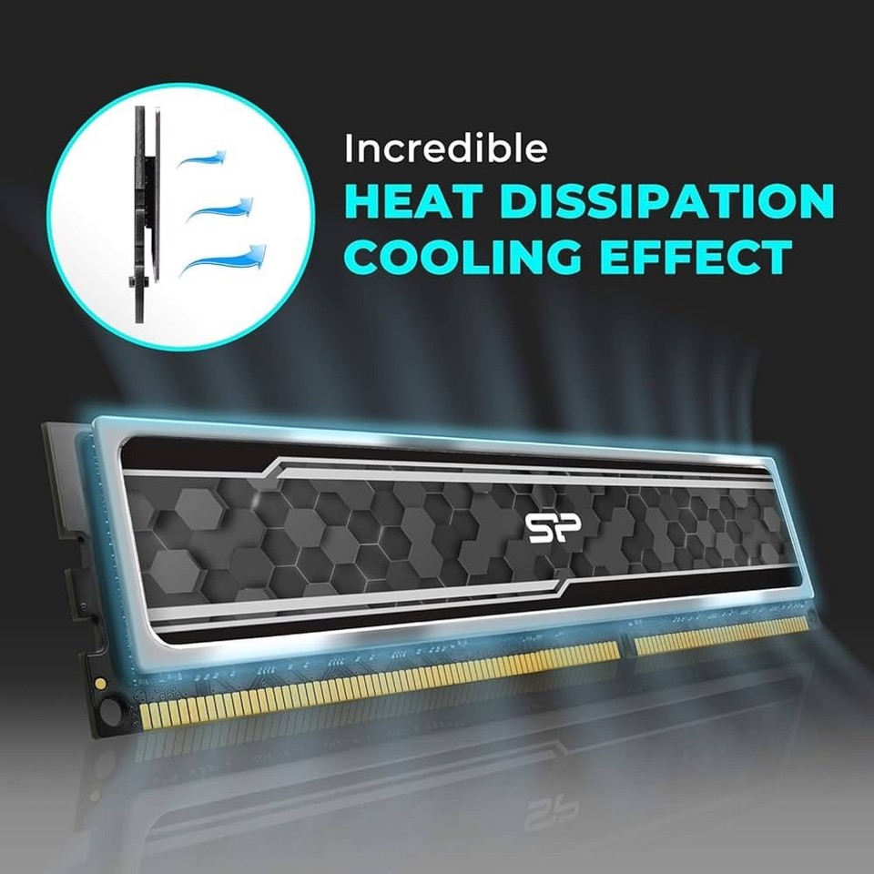 Silicon Power 16GB (2 x 8GB) 288-Pin PC RAM DDR4 3200 (PC4 25600 ...