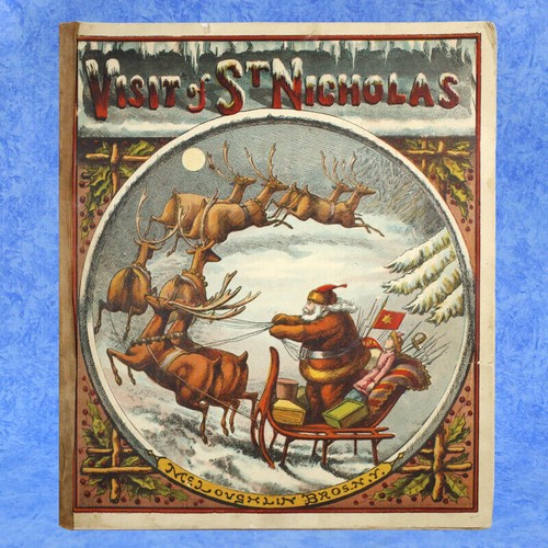 1860s A VISIT OF ST. NICHOLAS Thomas Nast Illustrations NIGHT BEFORE ...
