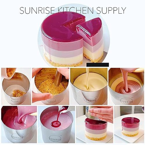 Round Food Ring/ Food Mold/ Food Stacker, Stainless Steel (2 Pieces ...