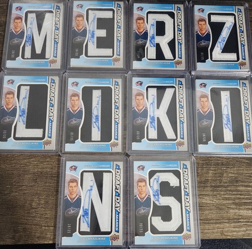 2020-21 Upper Deck Draft Day Marks Elvis Merzllikins Complete Set Auto ...