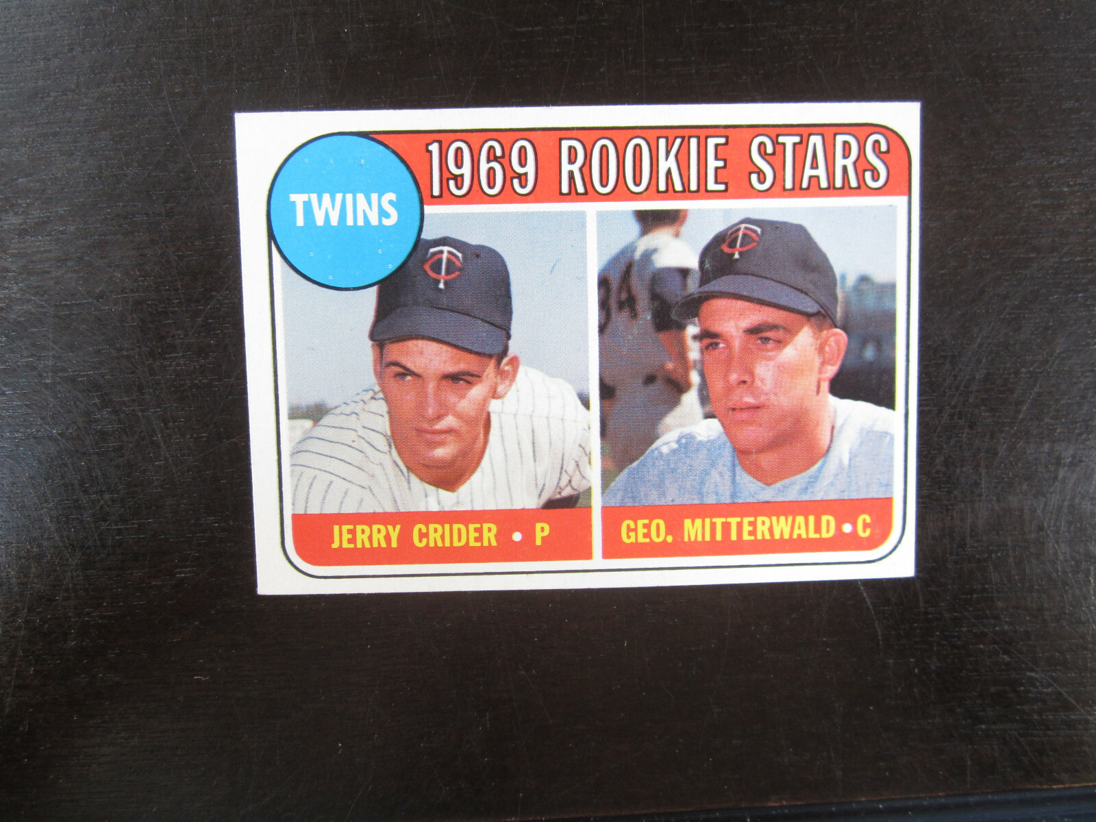1969 Topps # 491 Jerry Crider George Mitterwald Card Minnesota Twins | eBay