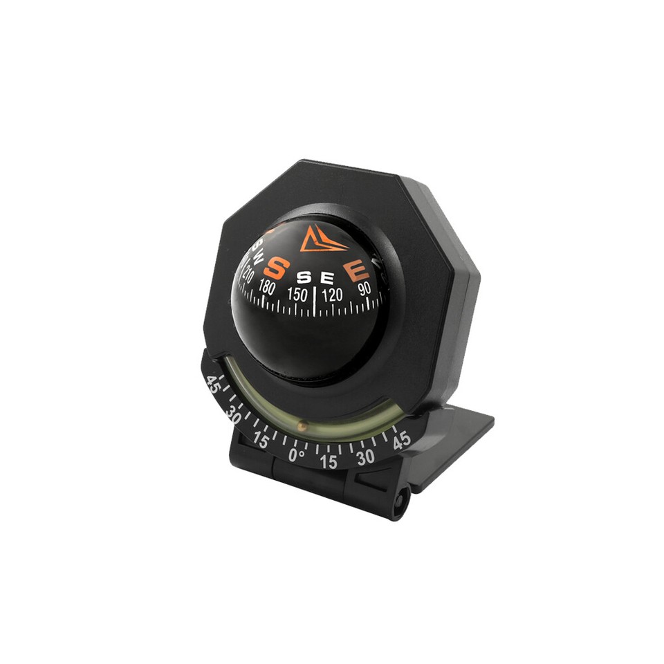 Car Accessories Dashboard Compass Car Mount Compass Black For Auto ...
