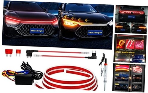 Sequential Turn Signal Led Light Strip Dynamic 47 inches Red /Amber ...