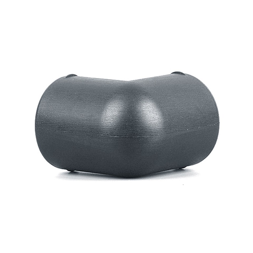 Air Duct Elbow Black Easy To Install Outer Diameter 75mm Plastic ...