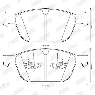 Brake Pad Set, disc brake for VOLVO:XC60 I SUV 30793943 31277334 ...