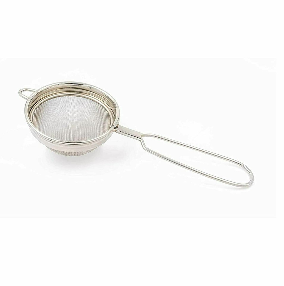 Stainless Steel Double Net Jali Liquid Filter Large Tea and Coffee ...