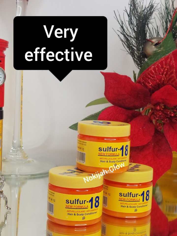 Sulfur -18 Anti-Dandruff HAIR AND SCALP CREAM 3x 100ml, VERY EFFECTIVE ...