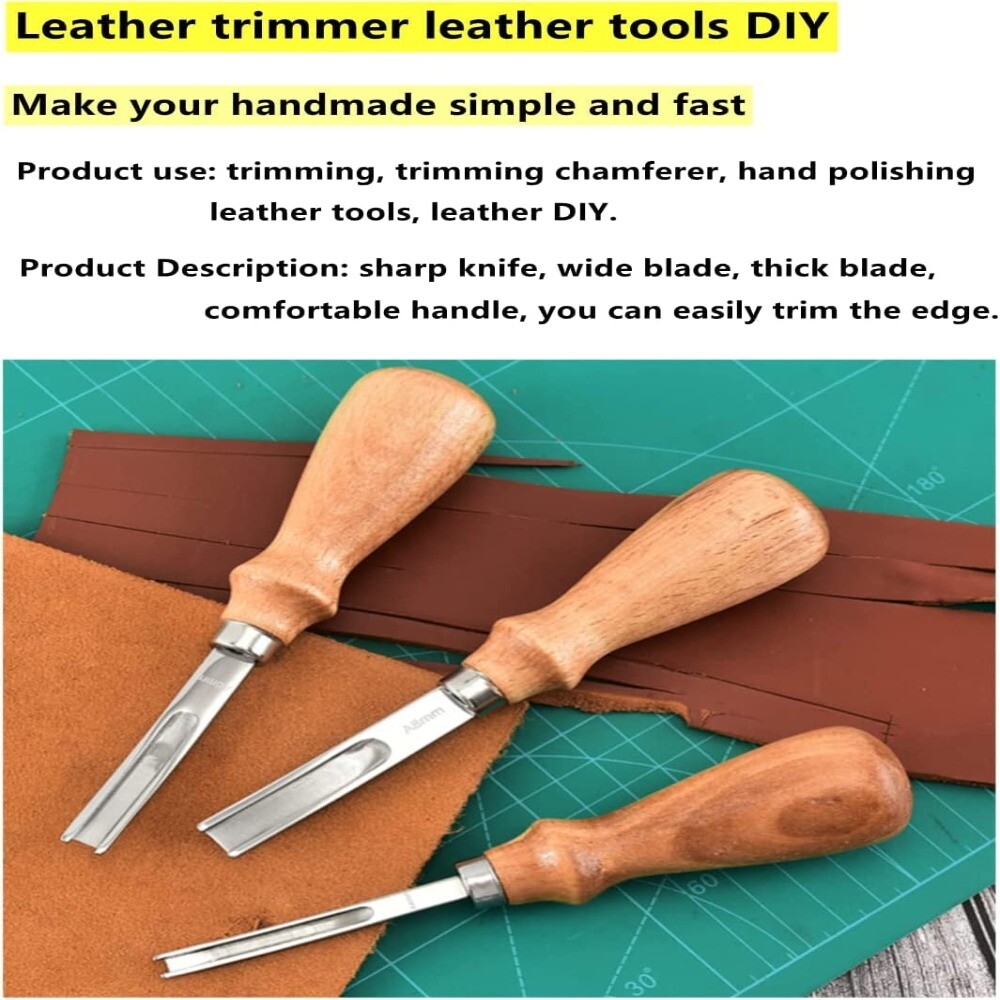 French Style Keen Edge Edge Beveler Cutting Tool Skiving Trimming ...
