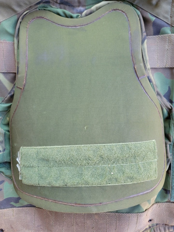 USMC ERDL Camo VietNam Experimental Body Armor Vest W Plate Dated 3/70 ...