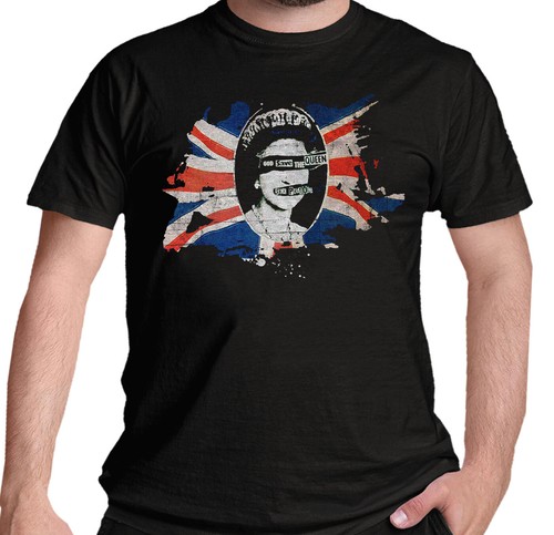 Official Sex Pistols T Shirt God Save The Queen Flag Union Jack Punk ...