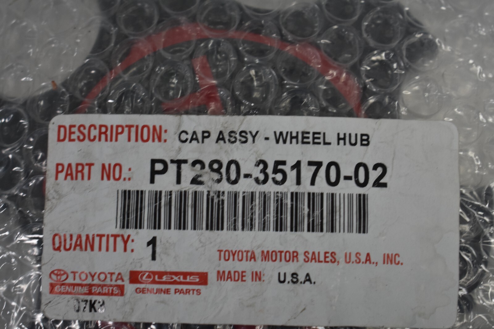 Toyota Tacoma TRD Pro Wheel Center Cap Gloss Black PT280-35170-02 ...