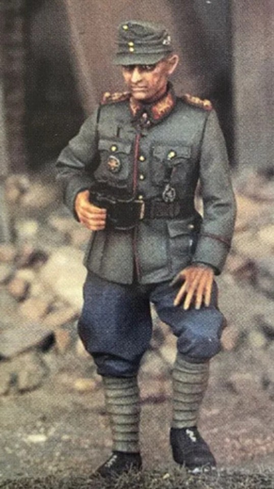 1/35 Resin Figure Model Kit German Officer General Mountain Troops WW2 ...