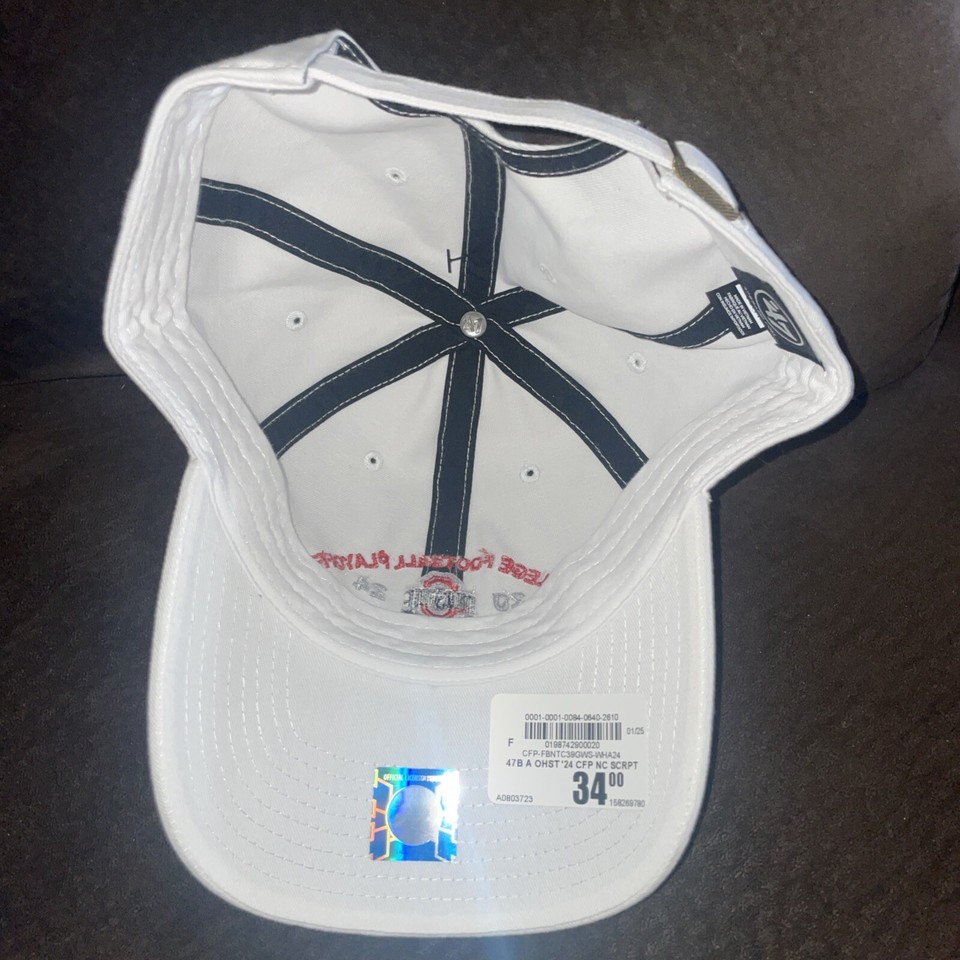 OSU Ohio State Buckeyes 2024 National Champions White Hat Playoff ...