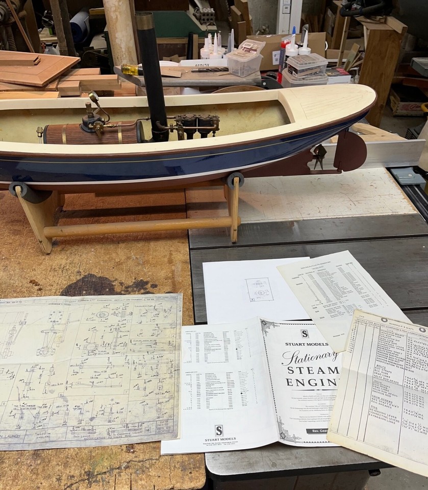 Working Diana RC Model Steam Launch w/Stuart D10 Steam Engine, 50" Long ...