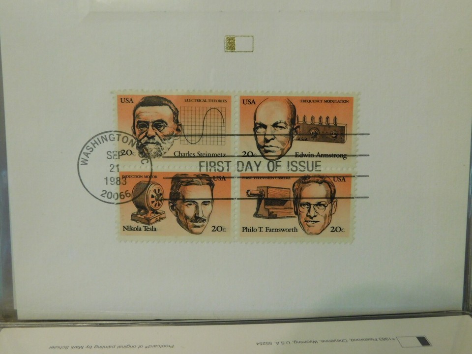 THOMAS A EDISON STAMP FIRST DAY ISSUE 1983 | eBay