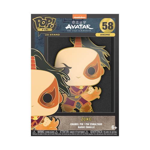 Funko Pop! Pin: Avatar: The Last Airbender - Zuko with Chase (Styles ...