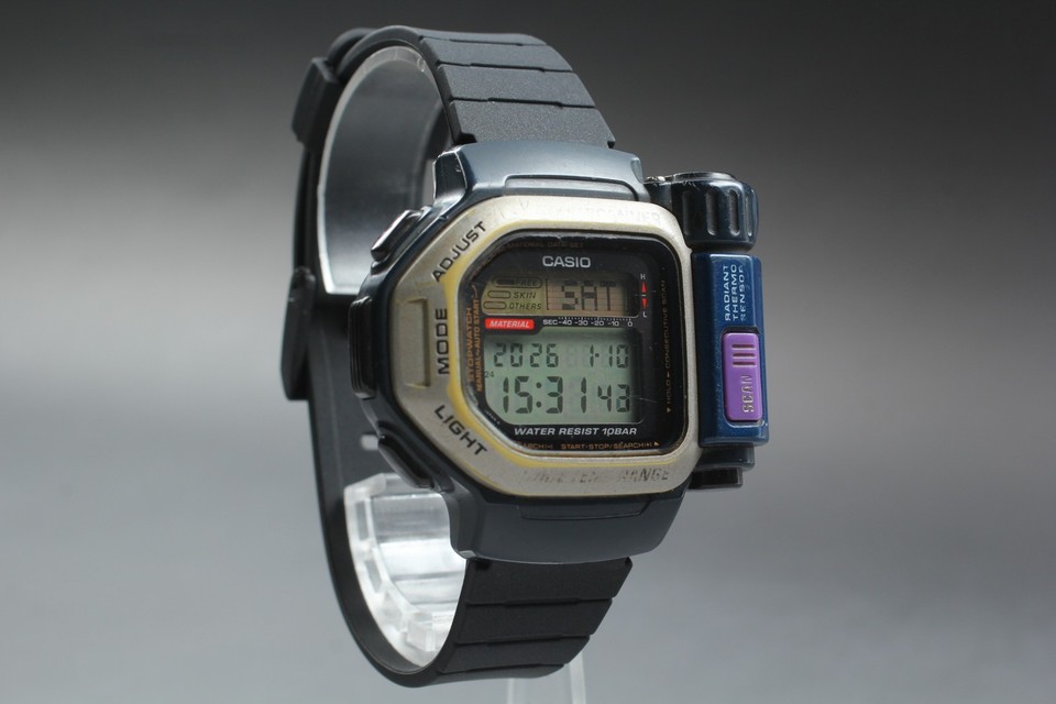 Rare! Vtg 90's CASIO DPX-300 Pro Trek Thermo Scanner Watch Module 1191 ...