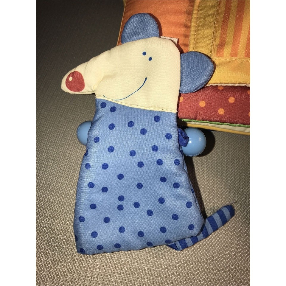 HABA Cloth Book Little Leaf House Cat Mouse Fabric Finger Puppet Baby ...