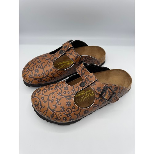 Papillio Birkenstock Mary Jane Clogs Size 39 L8 M6 Floral Brown Germany ...