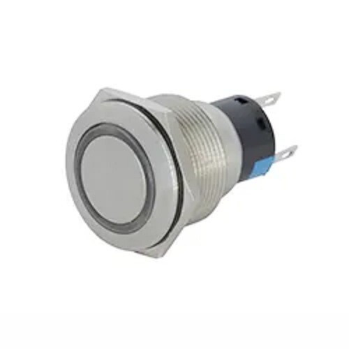 DECA 22mm Flush Vandal Resistant Momentary Switch LED 24V Green F34S1 ...