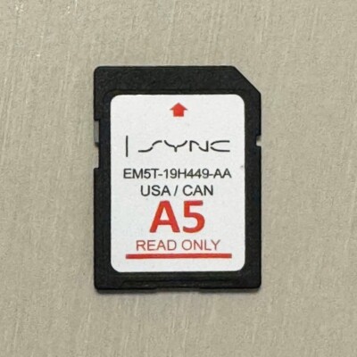FORD LINCOLN SYNC NAVIGATION SD CARD GPS MAP USA CANADA OEM - A5 EM5T ...